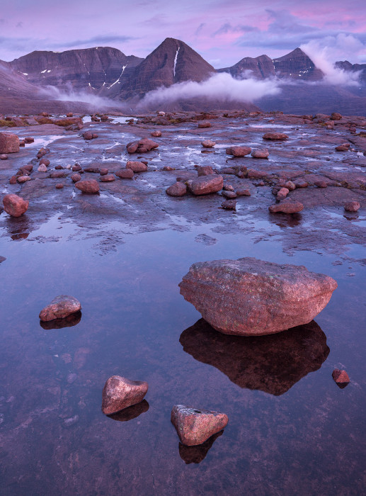 Torridonian Sandstone on the summit of Beinn A' Chearcaill | Torridon ...